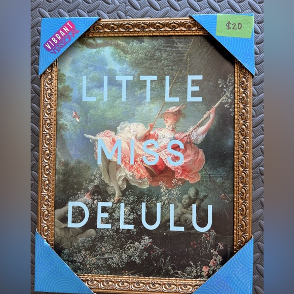 Vibrant Visions | Wall Decor | Witty Art Print With Blue And Gold Photo ...